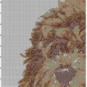 Poodle Cross Stitch Pattern 2 Instant PDF Download Brown | Etsy