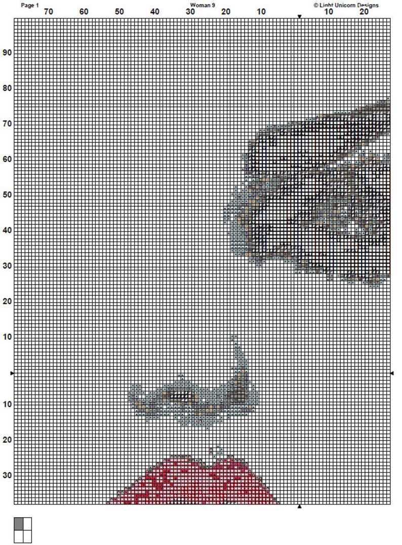 Woman Cross Stitch Pattern 9 Instant PDF Download - Woman Watercolor ...