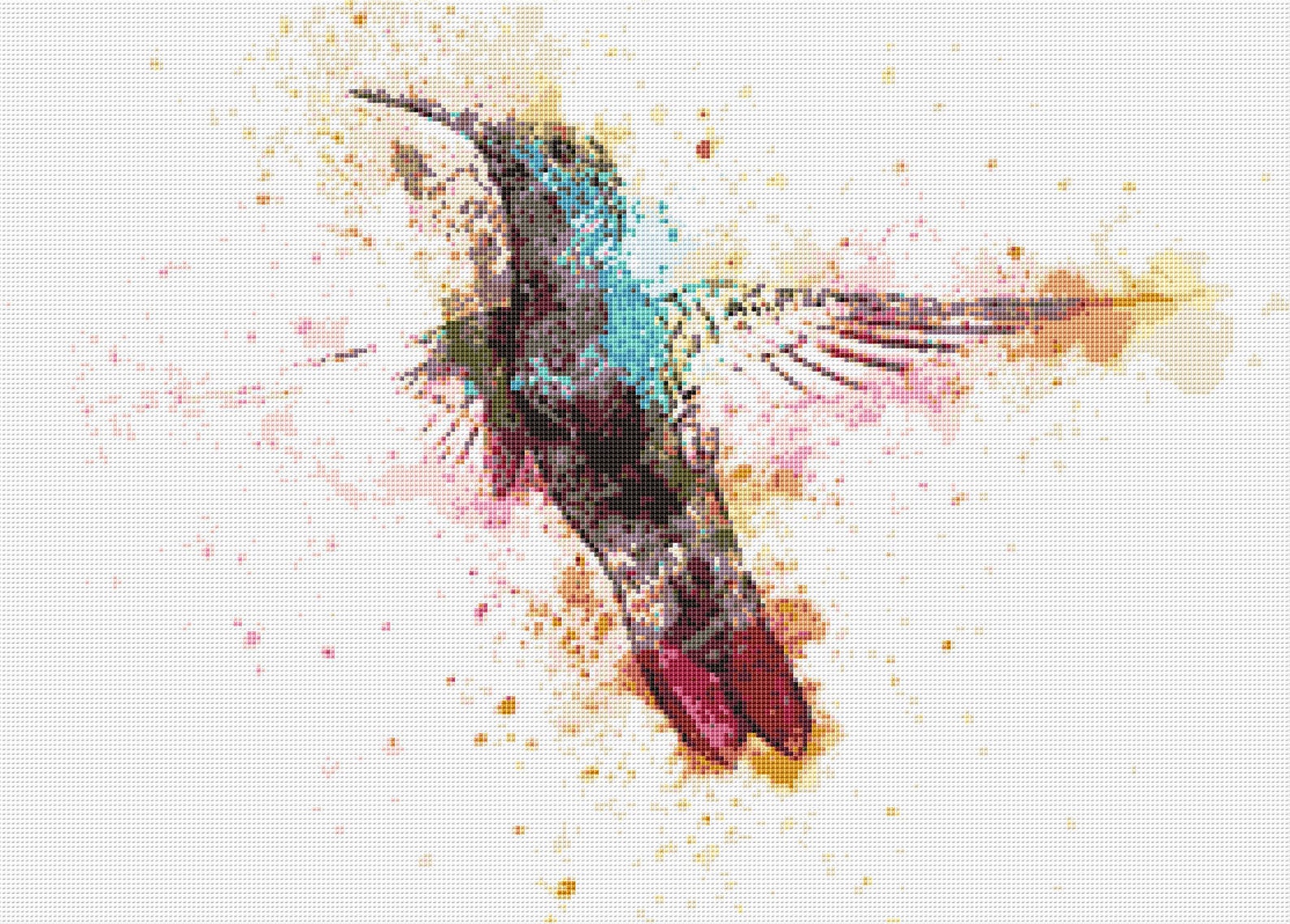 Hummingbird Cross Stitch Pattern 5 Instant PDF Download - Etsy