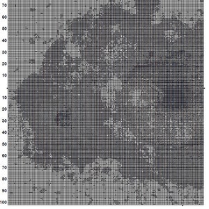 Blue Eye Cross Stitch Pattern Instant PDF Download - Blue Eye ...