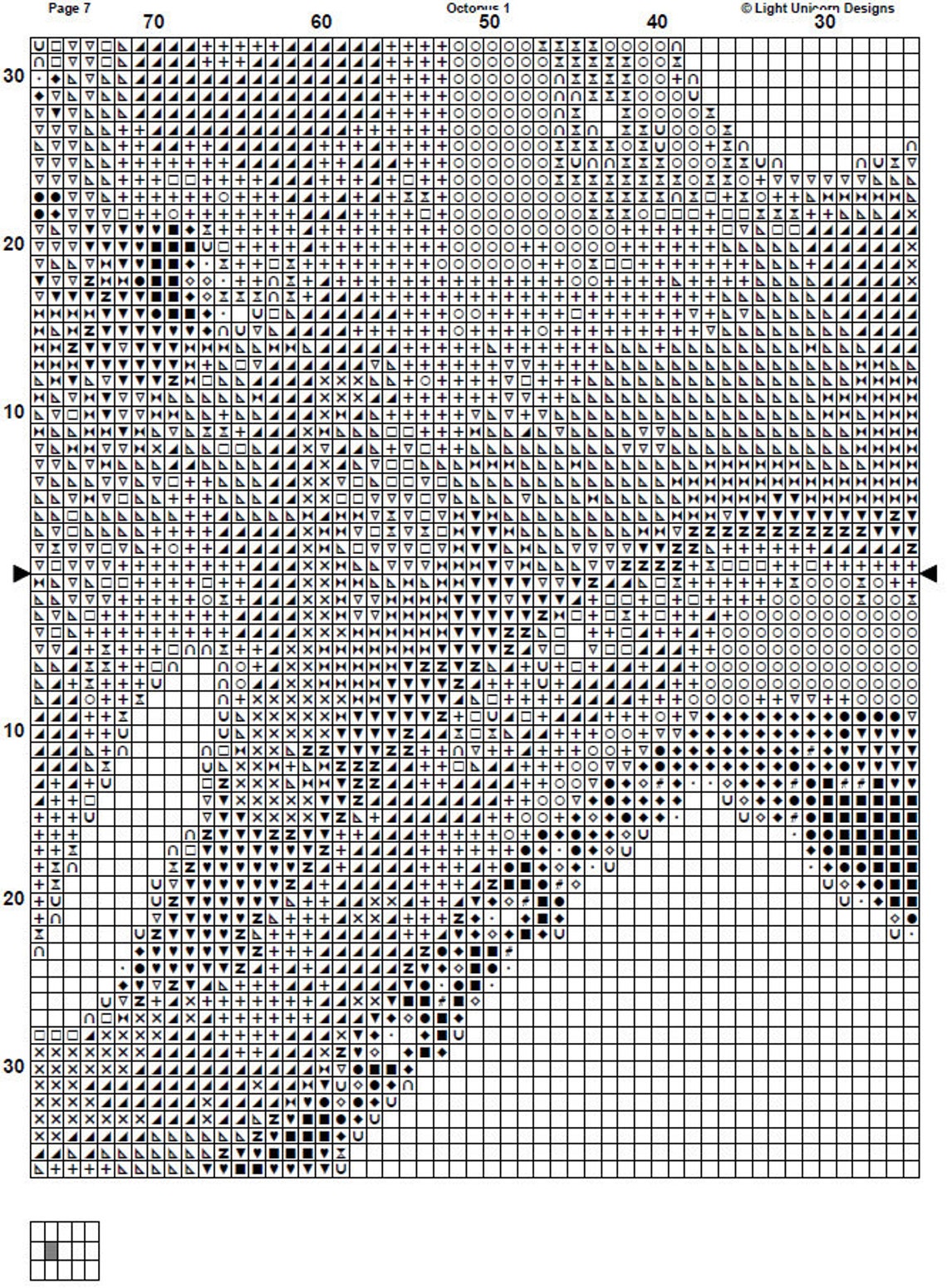 Octopus Cross Stitch Pattern 1 Instant PDF Download - Octopus ...