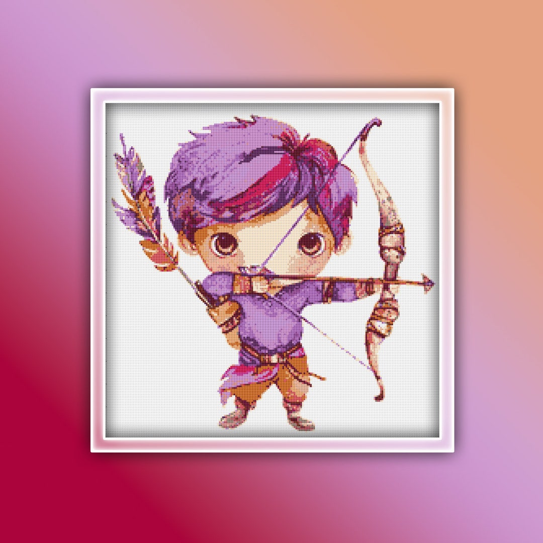 Archer Cross Stitch Pattern 1 Instant PDF Download | Bow and Arrow ...