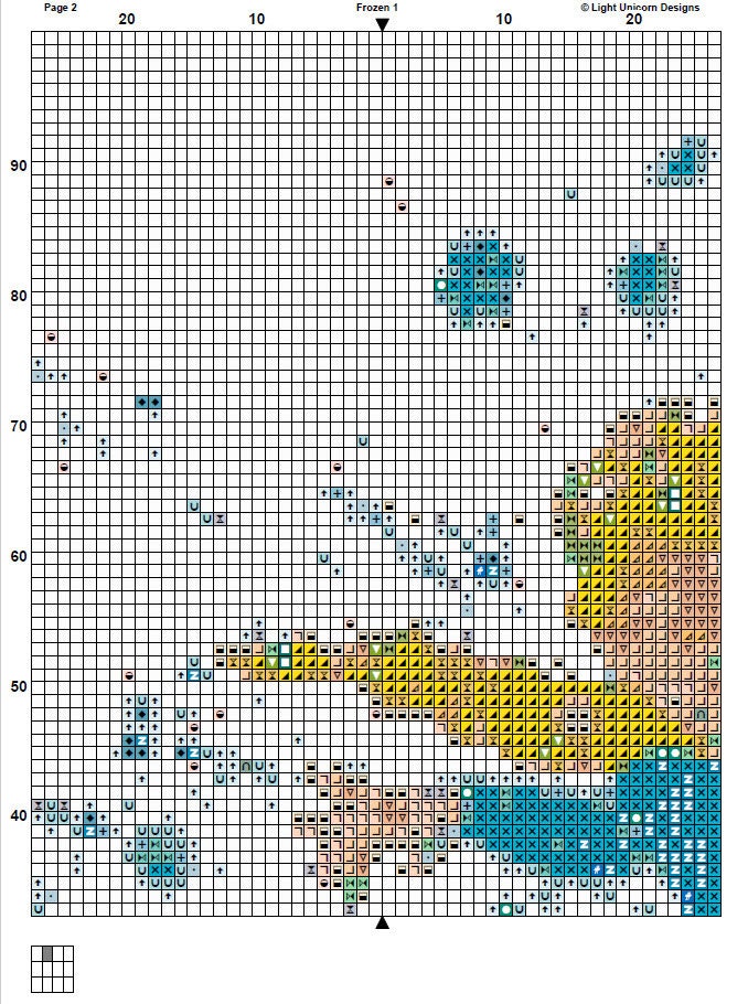 Frozen Cross Stitch Pattern 1 Instant PDF Download Elsa - Etsy