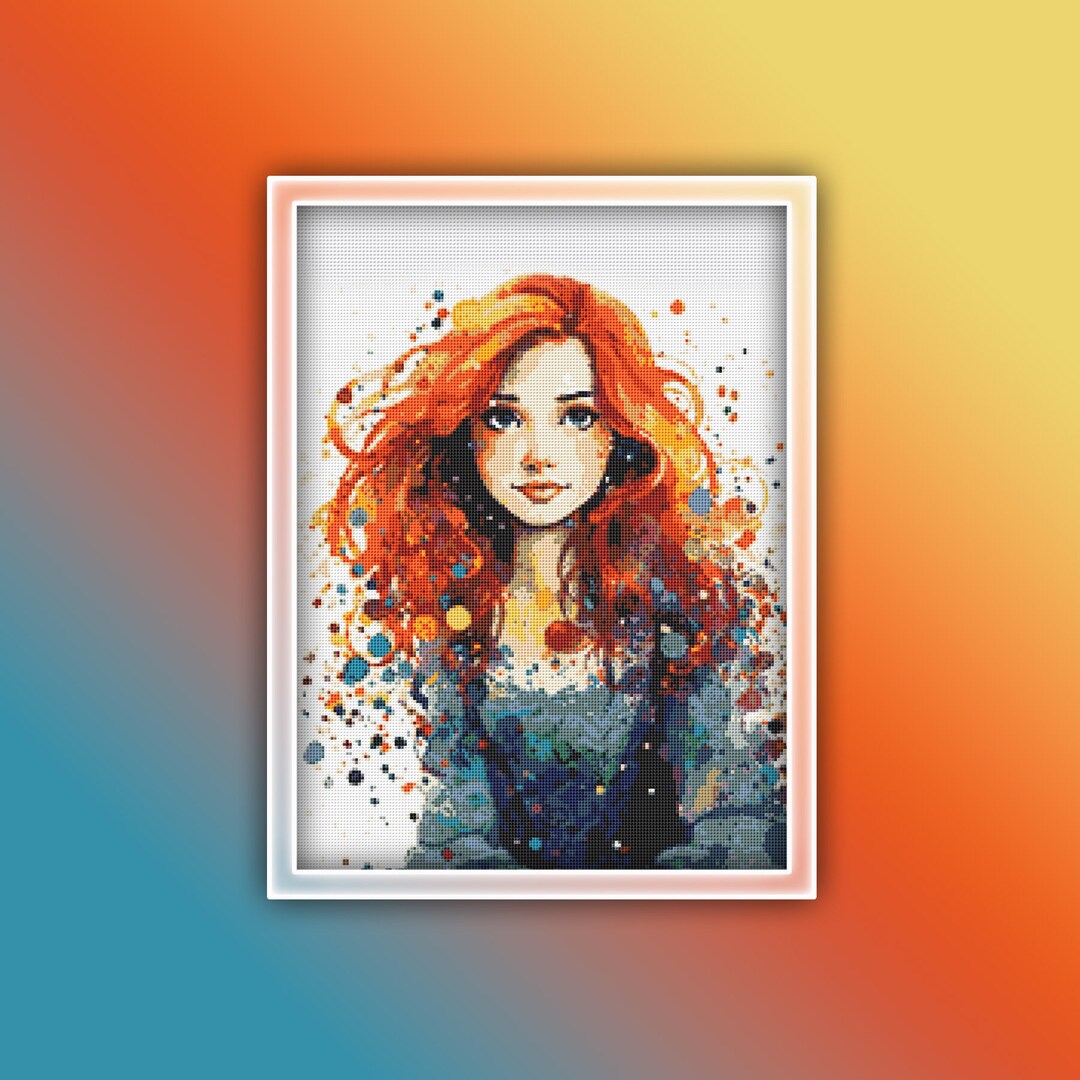 Merida Cross Stitch Pattern 1 Instant PDF Download - Fairy Tale ...