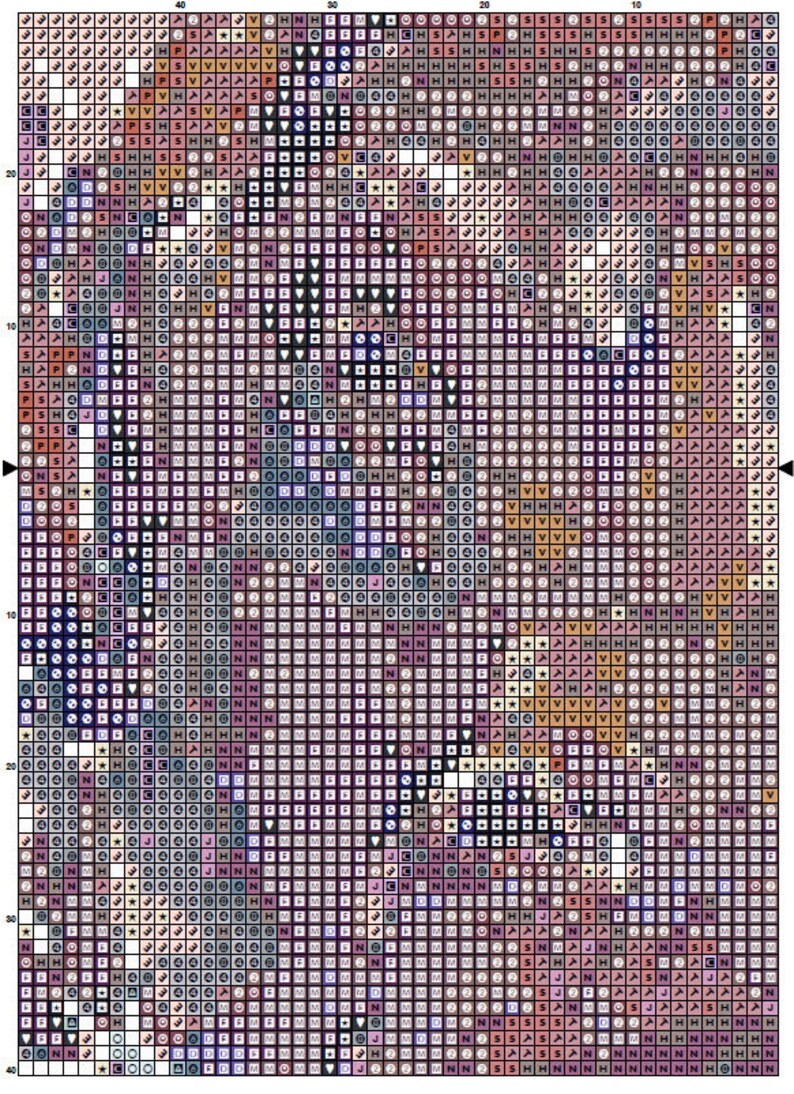 Hippo Cross Stitch Pattern 1 Instant PDF Download - Etsy