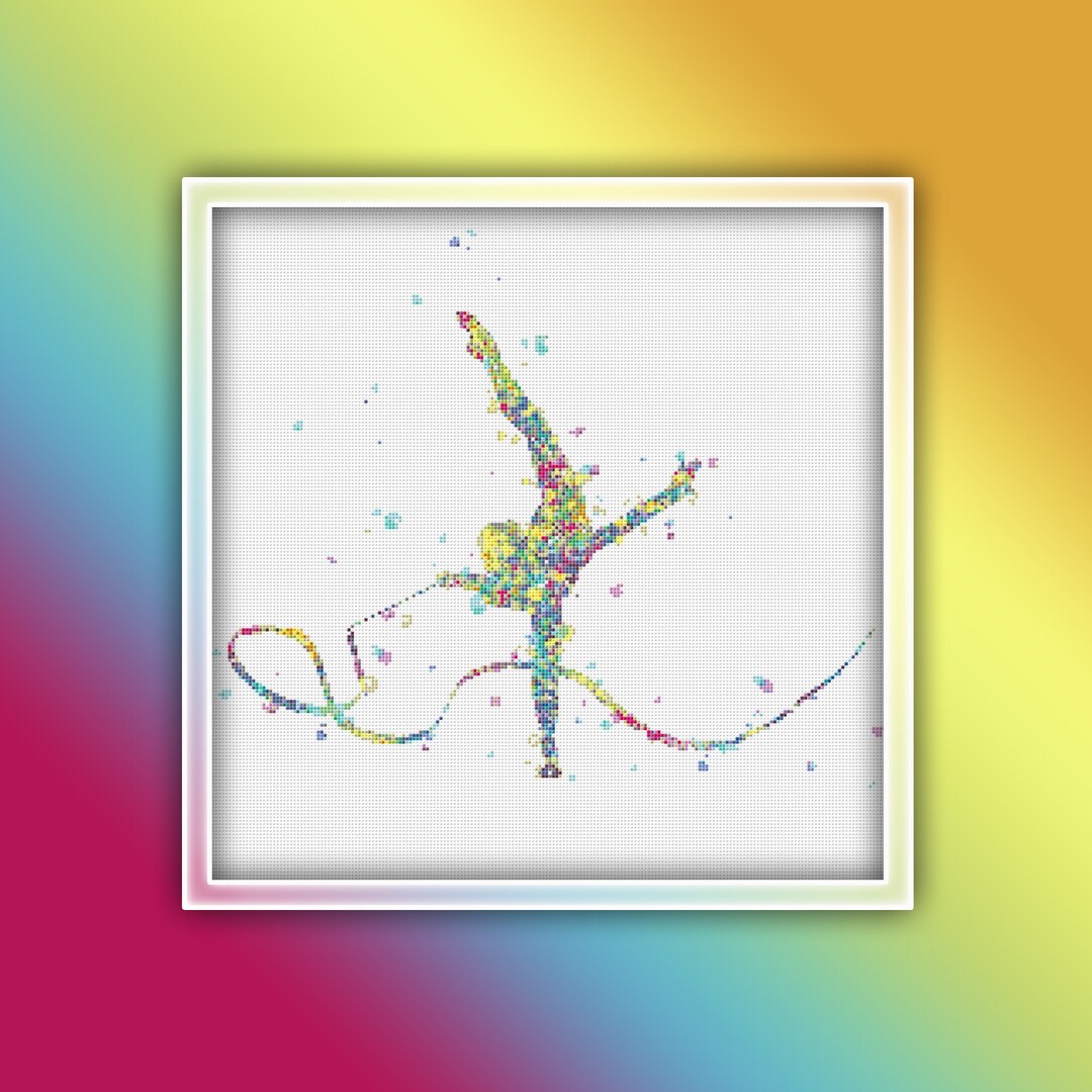 Gymnastics Dancing Cross Stitch Pattern 3 Instant PDF Download ...