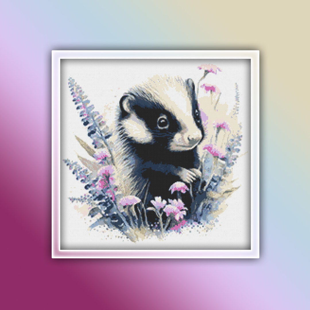 Skunk Cross Stitch Pattern 3 Instant Download Instant PDF Download ...
