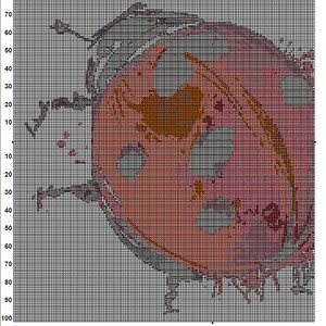Lady Bird Cross Stitch Pattern 1 Instant PDF Download - Beetle ...