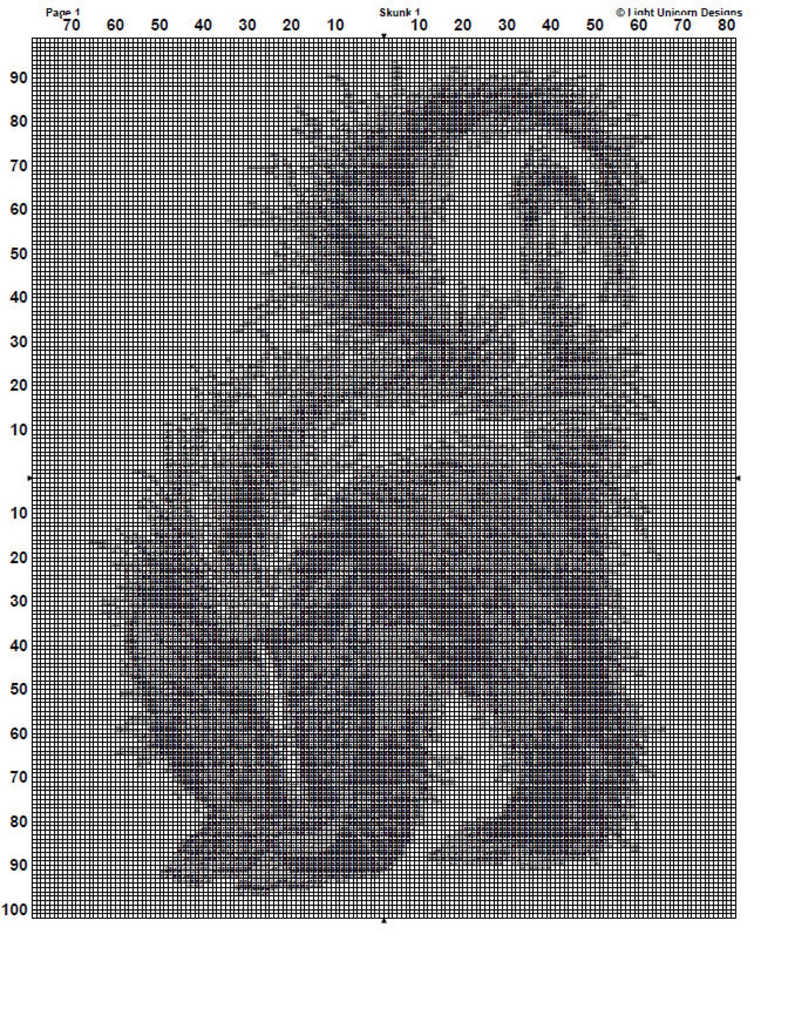 Skunk Cross Stitch Pattern 1 Instant Download Instant PDF Download ...