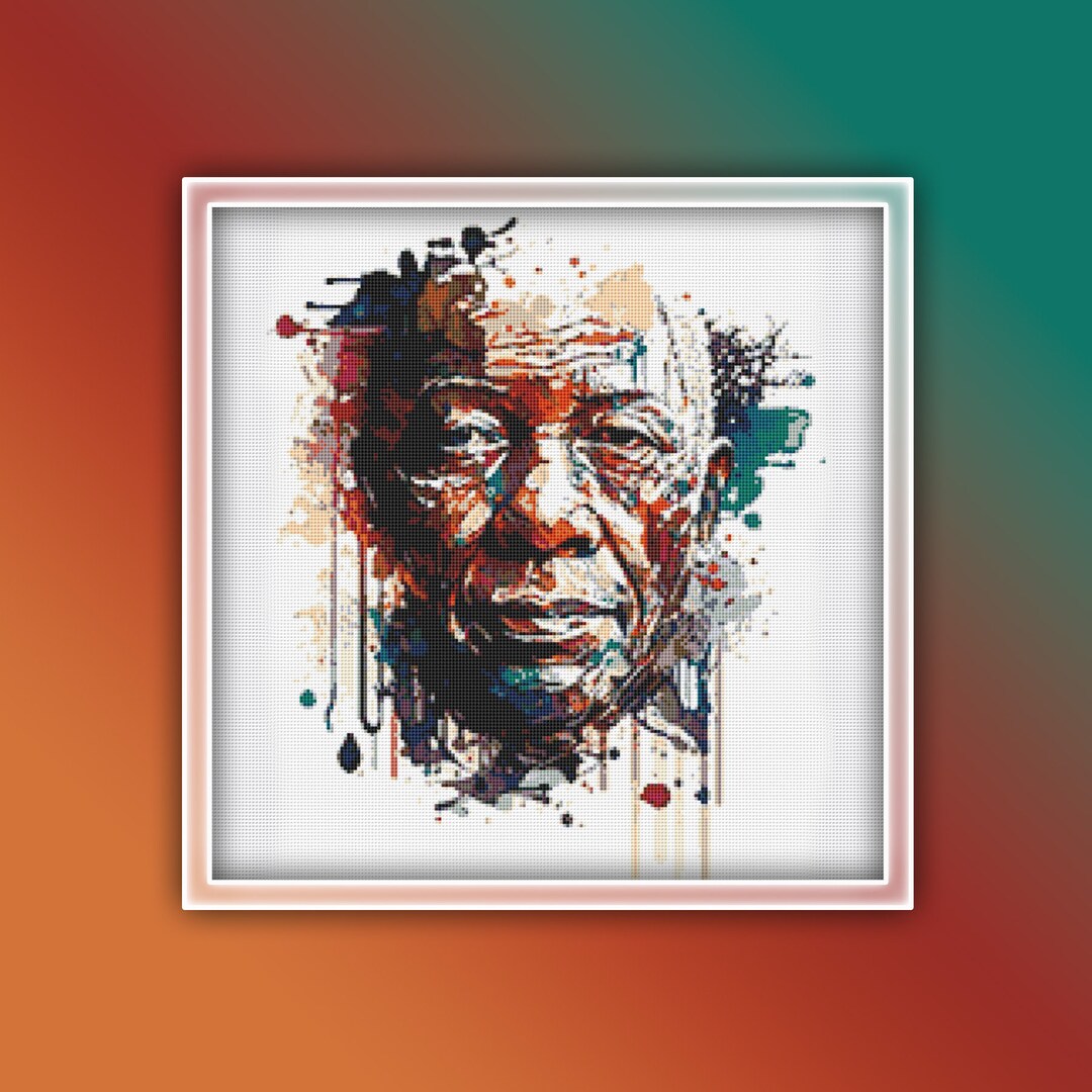 Nelson Mandela Cross Stitch Pattern 2 Instant PDF Download - Nelson ...