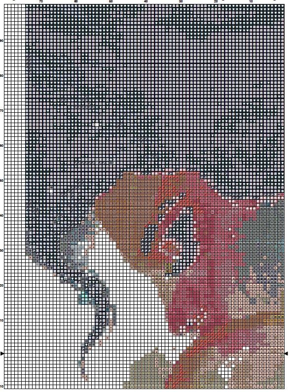 Woman Cross Stitch Pattern 25 Instant PDF Download Lady | Etsy