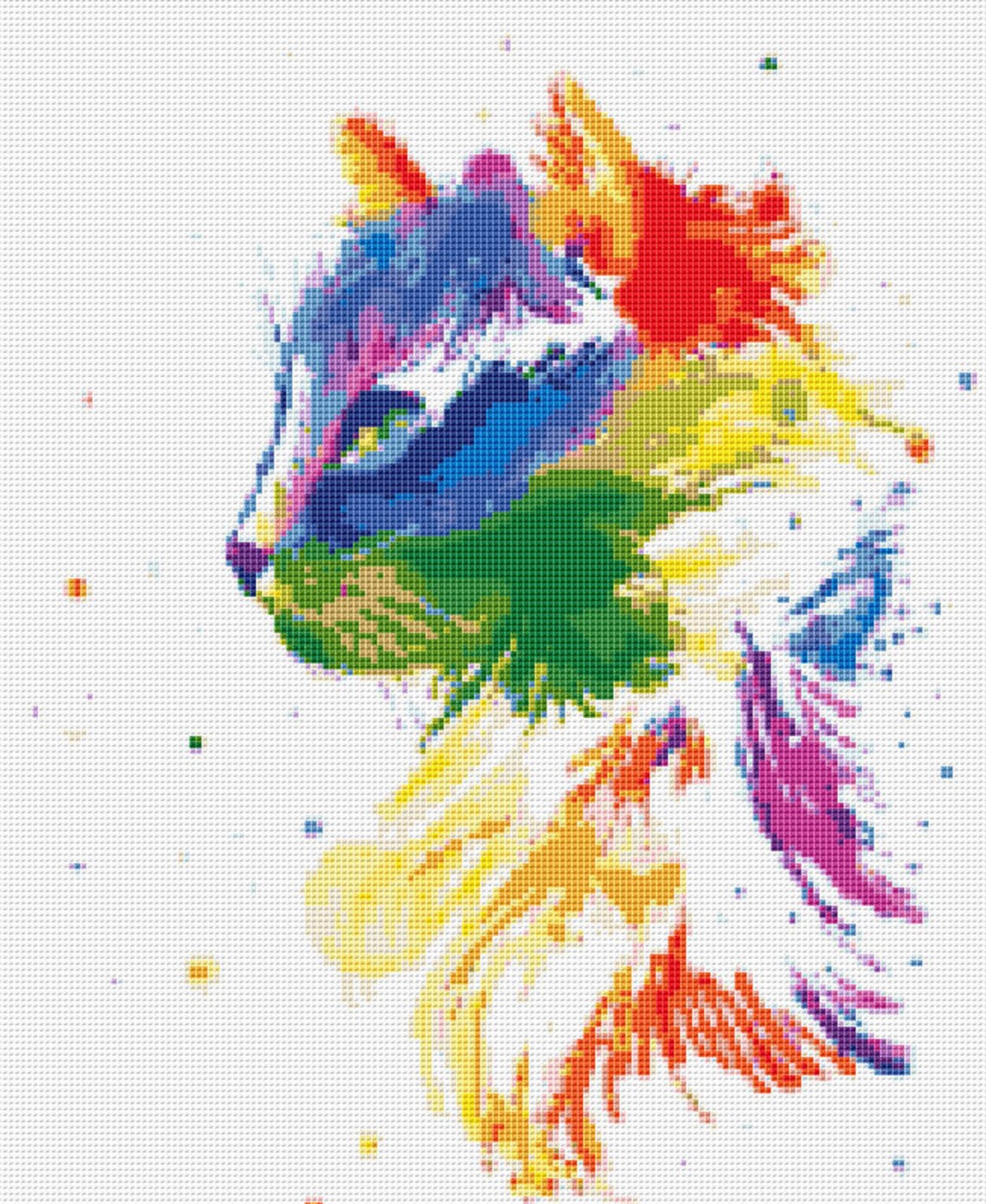 Cat Cross Stitch Pattern 16 Instant PDF Download Kitty - Etsy
