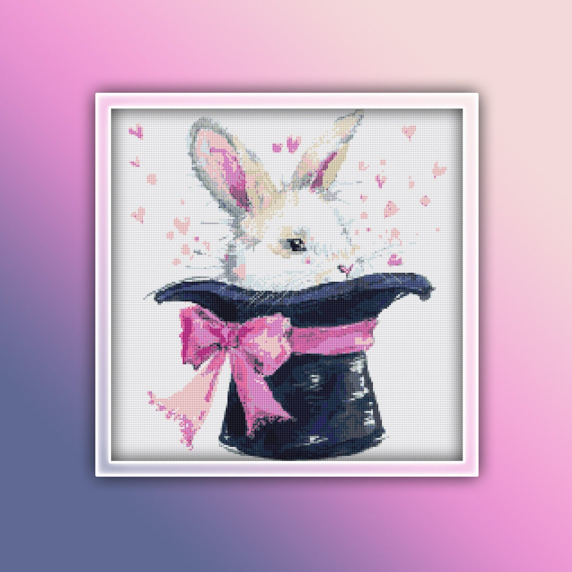 White Rabbit Cross Stitch Pattern 1 Instant PDF Download - Etsy