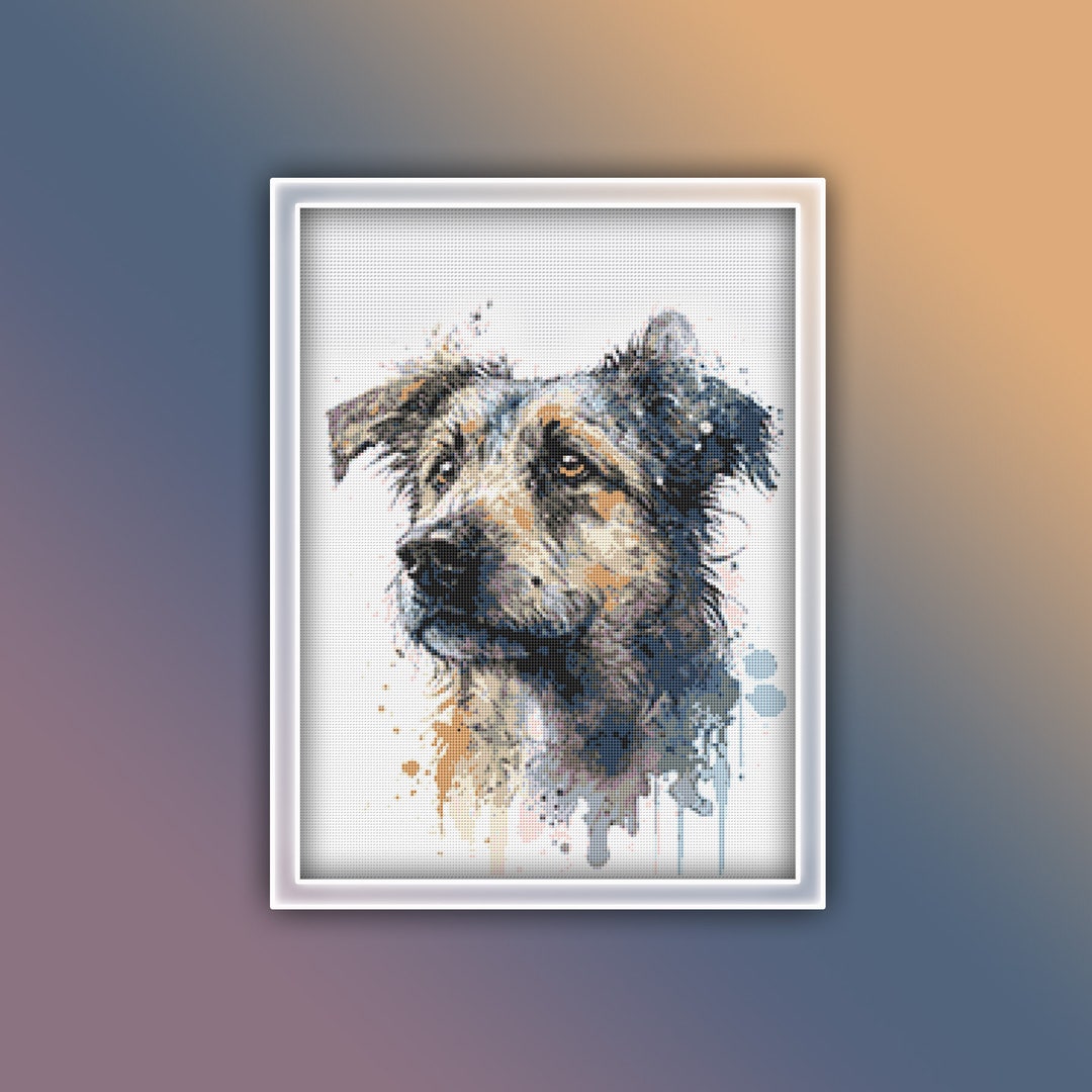 Scruffy Mongrel Dog Cross Stitch Pattern 1 Instant PDF Download ...