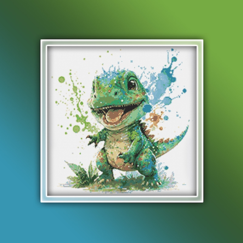 Dinosaur Cross - Etsy
