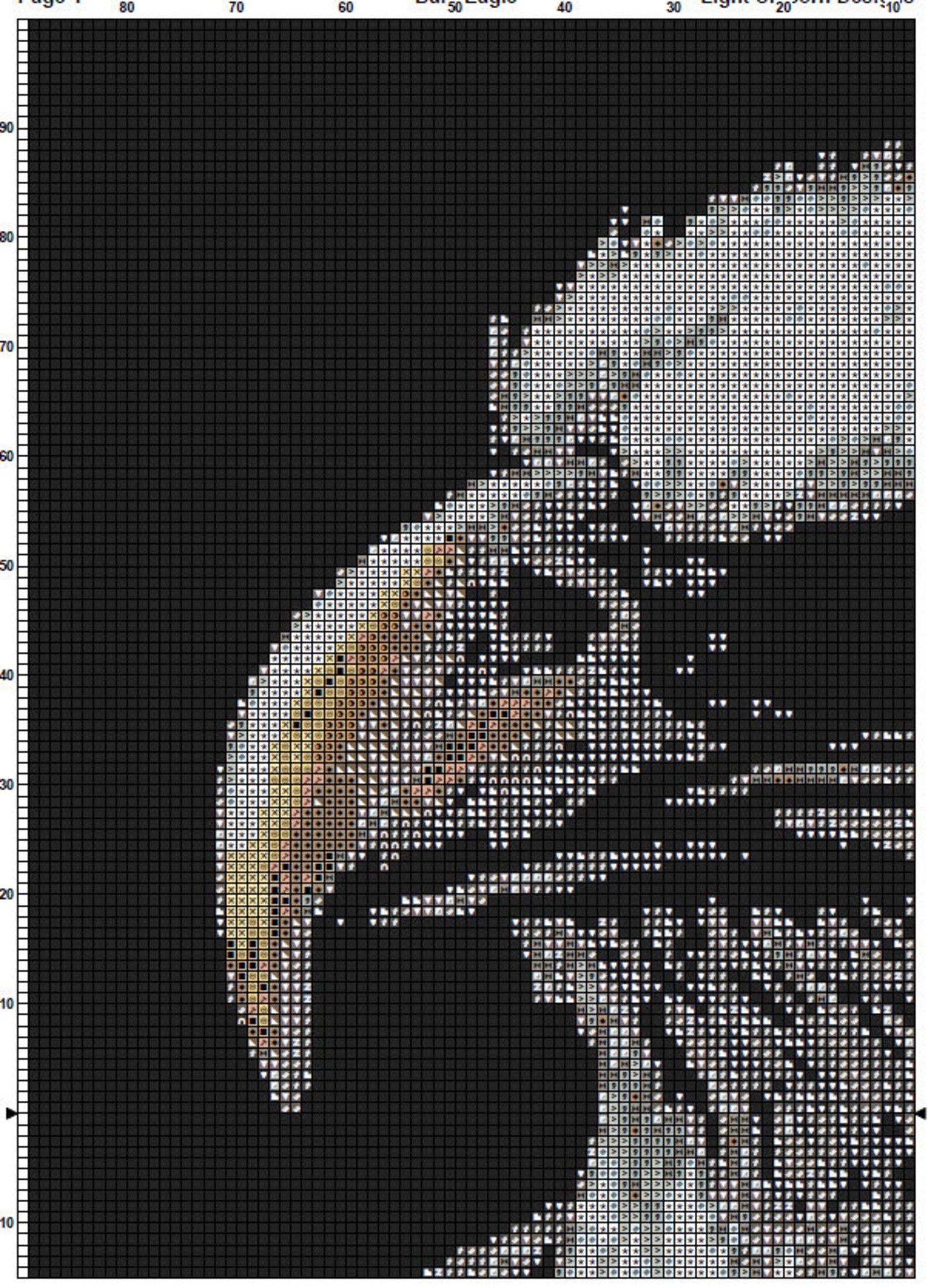 Bald Eagle Cross Stitch Pattern Instant Download Instant PDF - Etsy