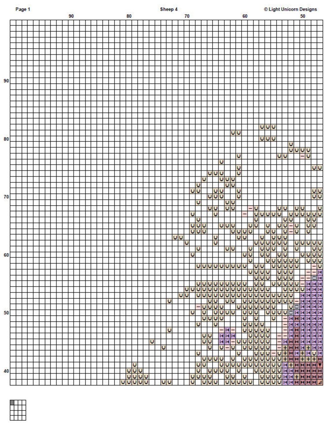 Sheep Cross Stitch Pattern 4 Instant Download Instant PDF Download ...