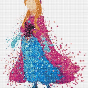 Frozen Cross Stitch Pattern 2 Instant PDF Download Anna - Etsy