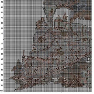 Christmas Steam Train Cross Stitch Pattern 2 Instant PDF Download ...