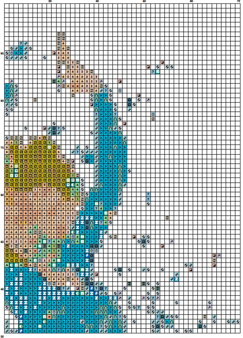 Frozen Cross Stitch Pattern 1 Instant PDF Download Elsa | Etsy