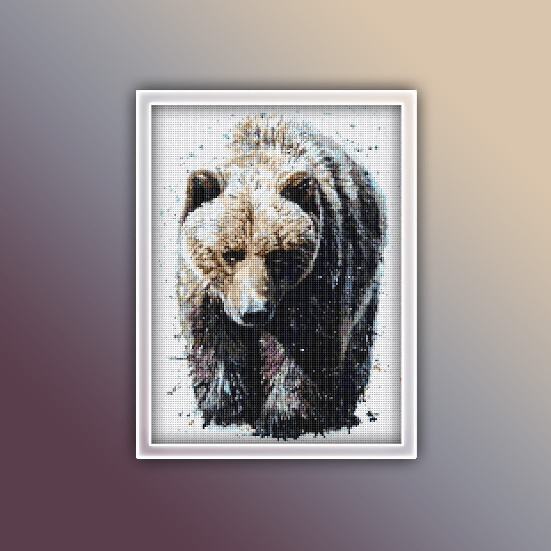 Pyrography Animals Grizzly Bear Nature Camping Cross stitch Instant ...