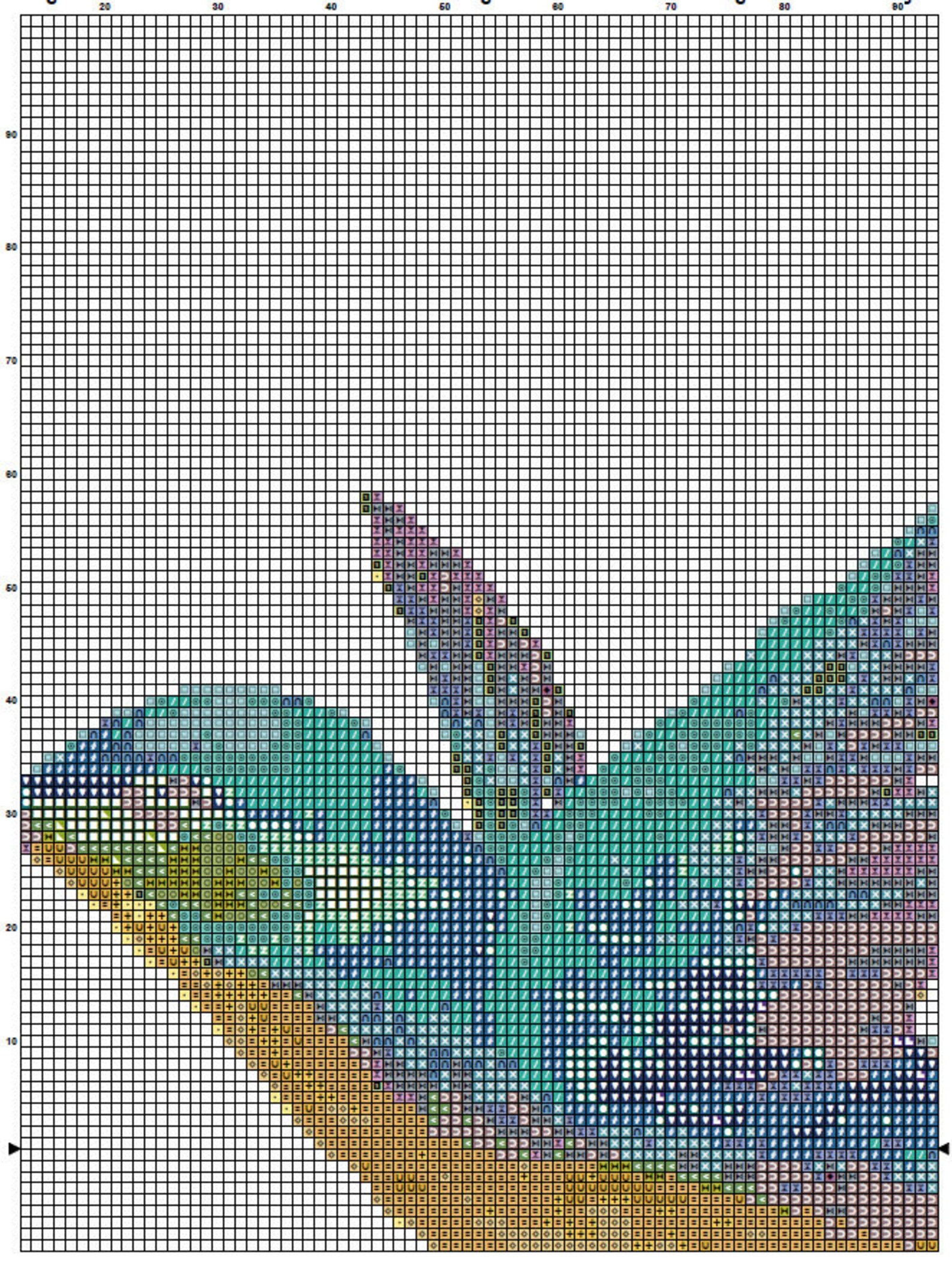 Hummingbird Cross Stitch Pattern 22 Instant PDF Download - Etsy