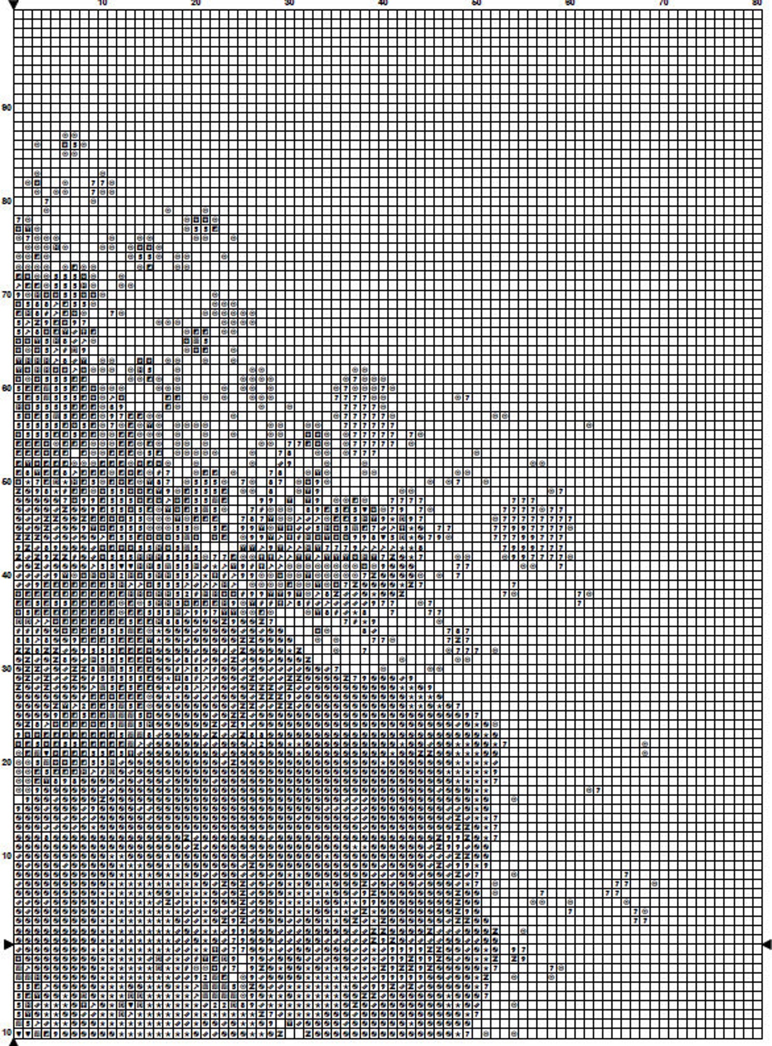 Pansies Cross Stitch Pattern 1 Instant PDF Download Pansy - Etsy