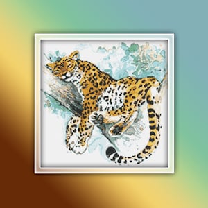 Leopard Cross Stitch Pattern 11 Instant PDF Download - Leopard ...