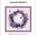 Lavender Wreath Cross Stitch Pattern 4 Instant PDF Download | Flower ...