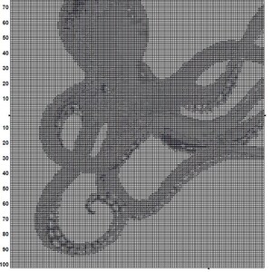 Octopus Cross Stitch Pattern 1 Instant PDF Download - Octopus ...