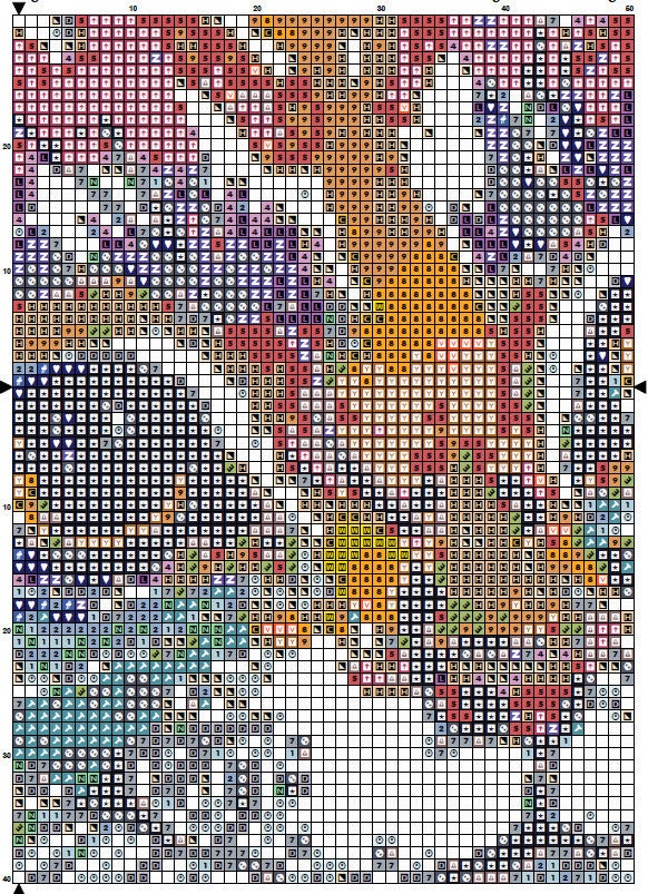 Rainbow Cat Cross Stitch Pattern 1 Instant PDF Download | Etsy