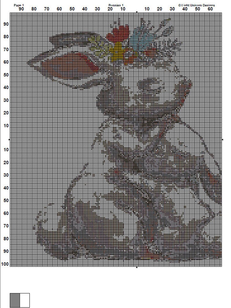 Bunnies Cross Stitch Pattern 1 Instant Download Instant PDF - Etsy