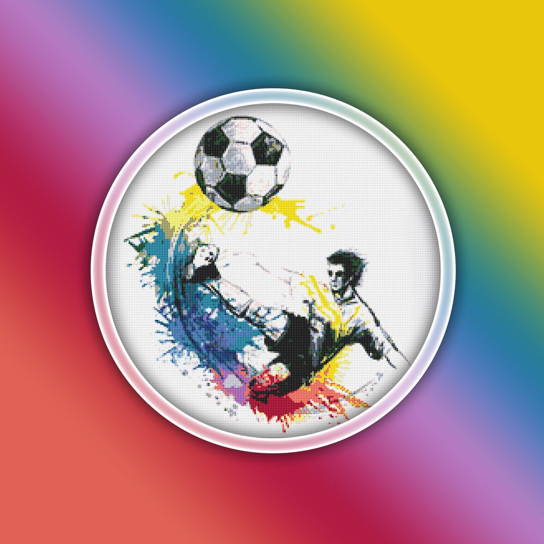 Soccer Player Cross Stitch Pattern 3 Instant Download Instant PDF ...