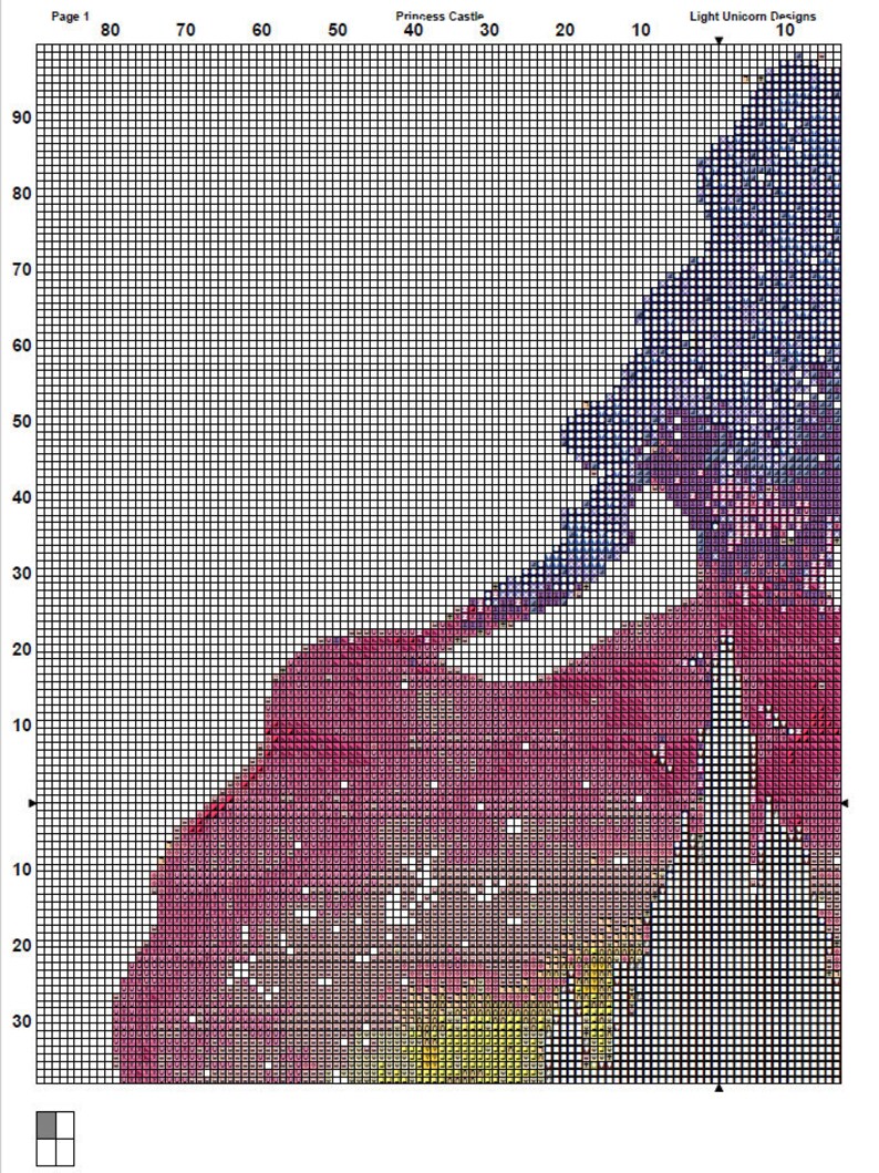 Princess Castle Stitch Pattern 10 Instant PDF Download - Etsy