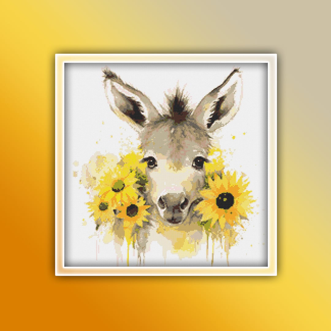 Donkey Cross Stitch Pattern 2 Instant Download Instant PDF Download ...