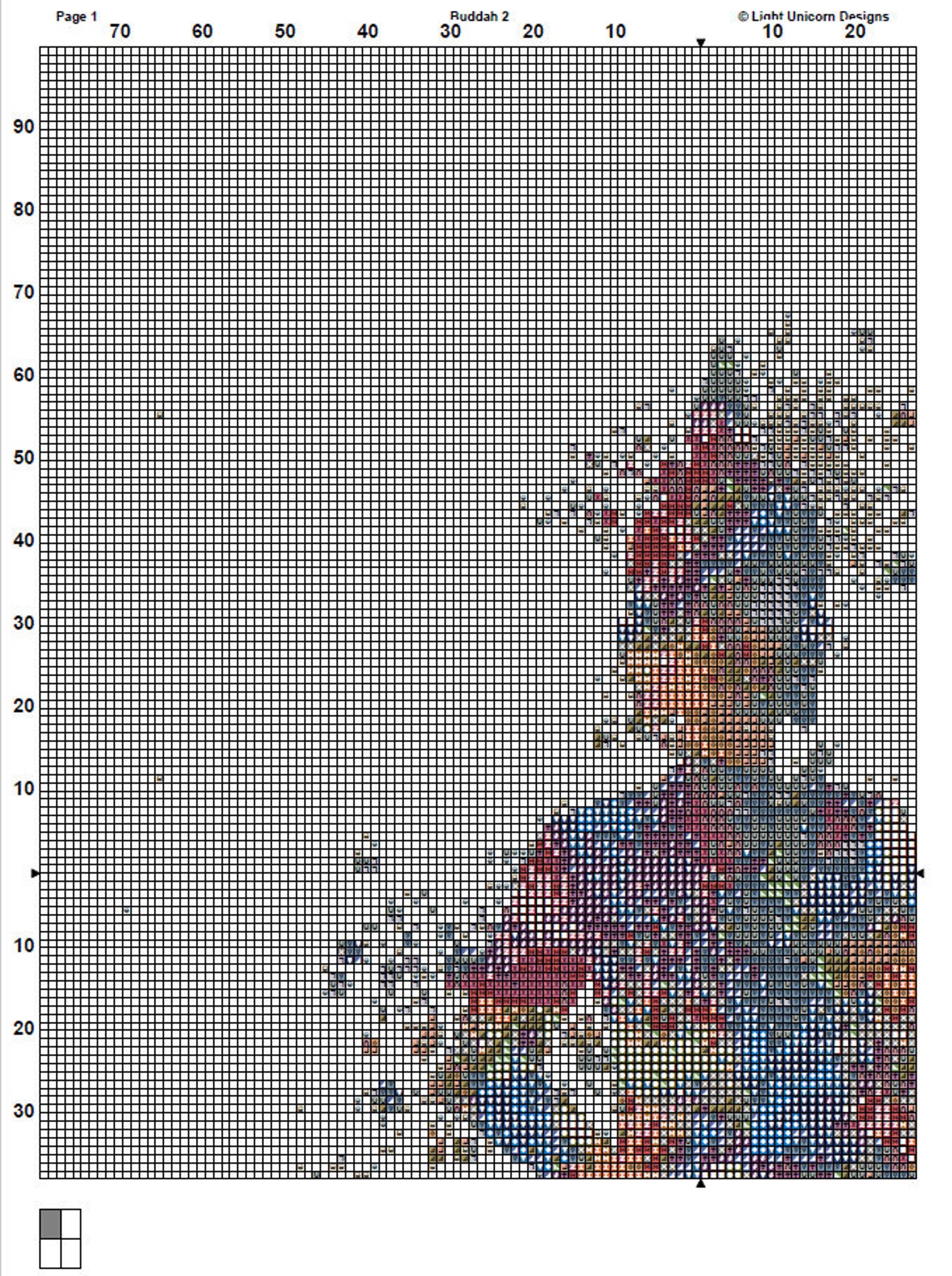 Buddha Cross Stitch Pattern 2 Instant Download Instant PDF Download ...