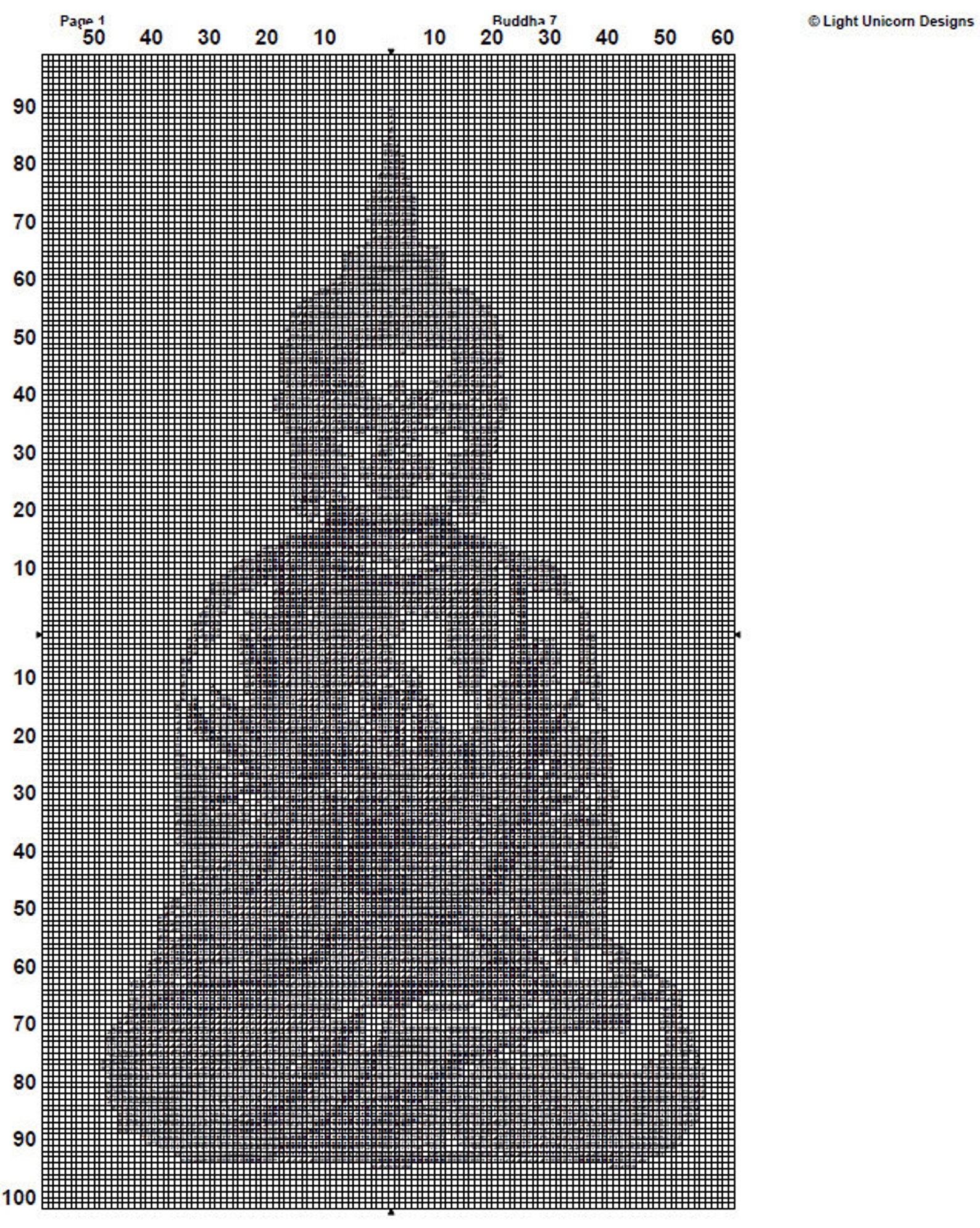 Buddha Cross Stitch Pattern 7 Instant Download Instant PDF Download ...