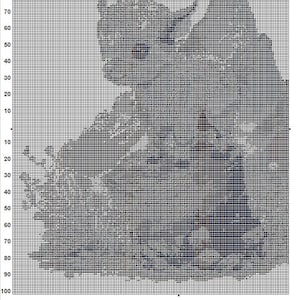 Goat Cross Stitch Pattern 4 Instant PDF Download - Ram Watercolor Cross ...