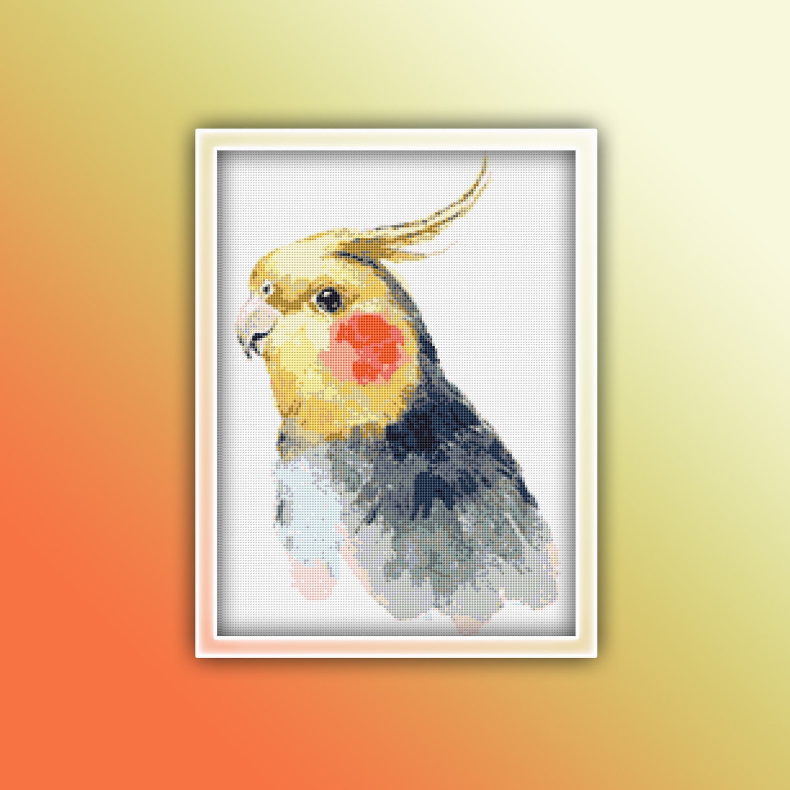 Cockatiel Parakeet Cross Stitch Pattern 1 Instant PDF Download - Etsy
