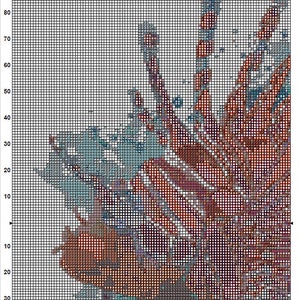 Lion Fish Cross Stitch Pattern 2 Instant Download Instant PDF Download ...