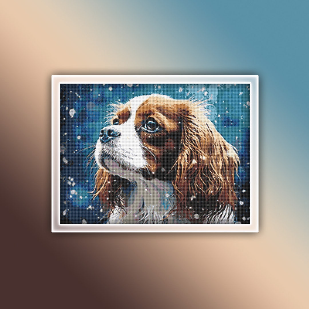 Cavalier Spaniel Dog Cross Stitch Pattern 5 Instant PDF Download ...