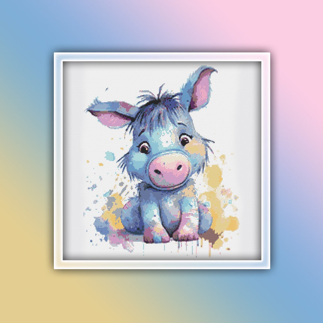 Baby Donkey Cross Stitch Pattern 6 Instant Download Instant PDF ...