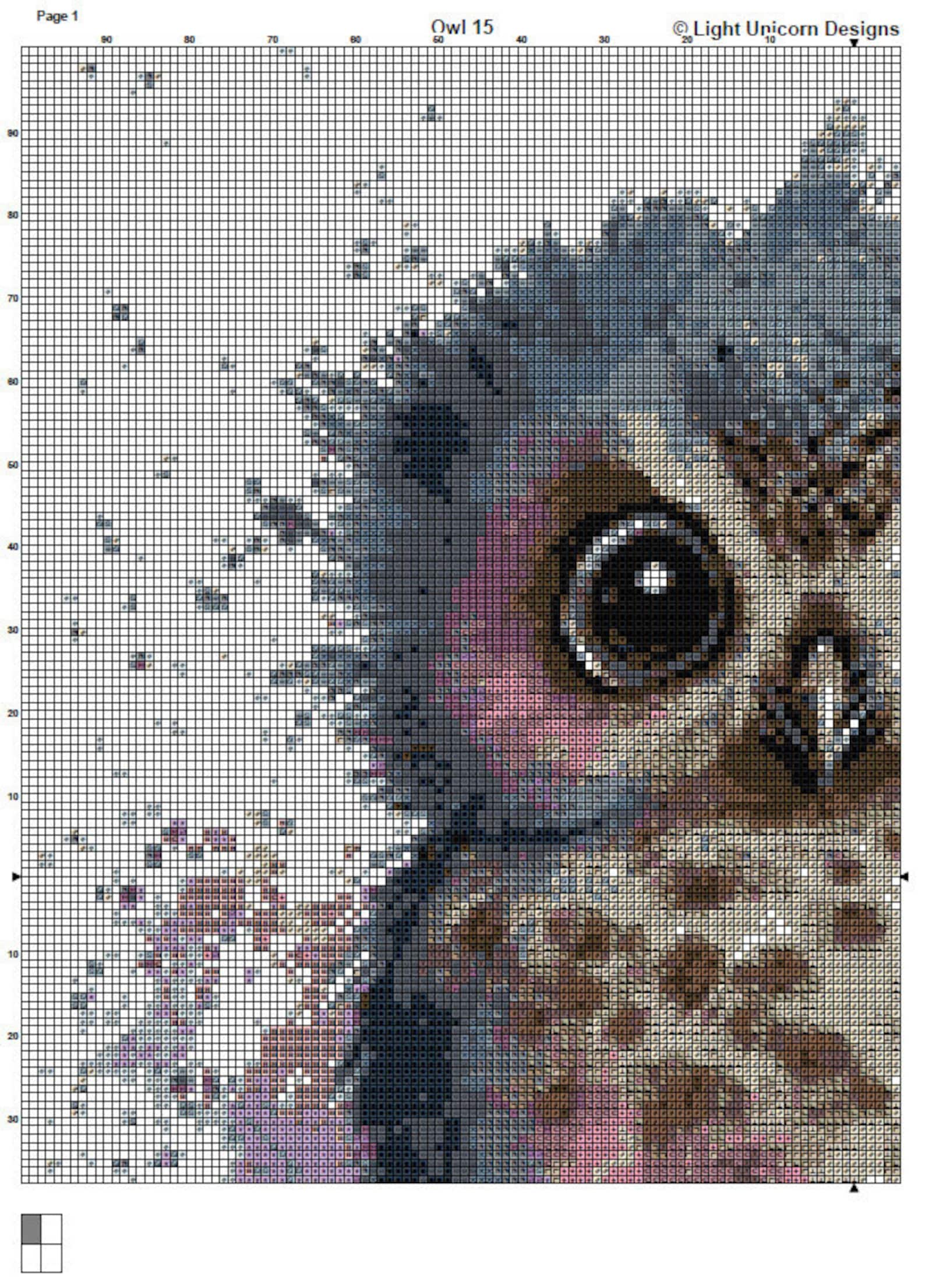 Owl Cross Stitch Pattern 15 Instant Download Instant PDF - Etsy
