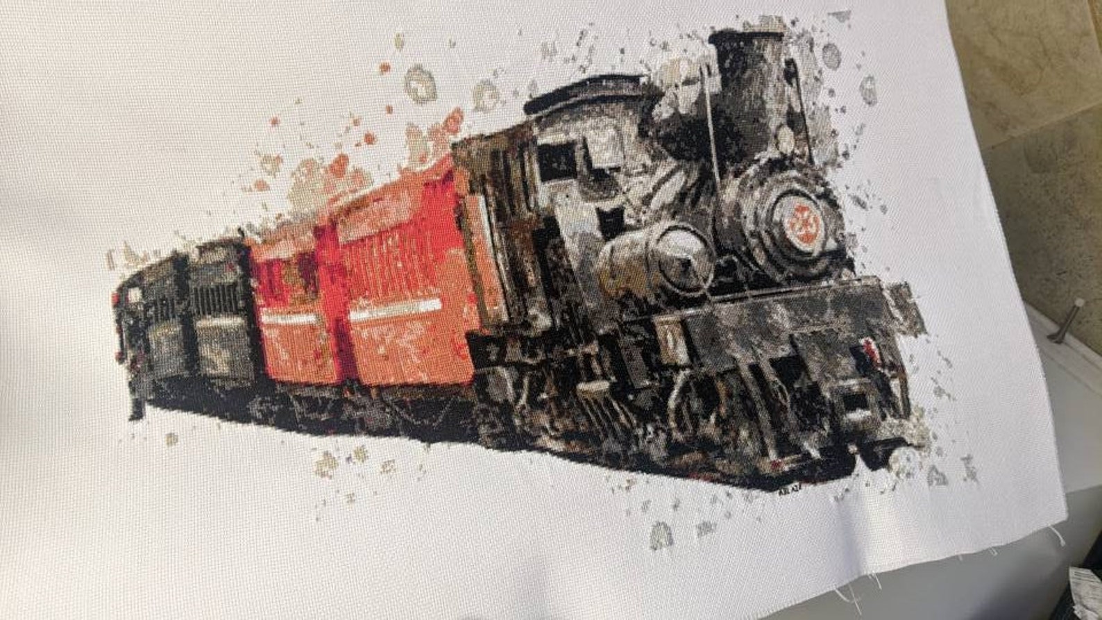 Steam Train Cross Stitch Pattern Instant PDF Download Steam - Etsy