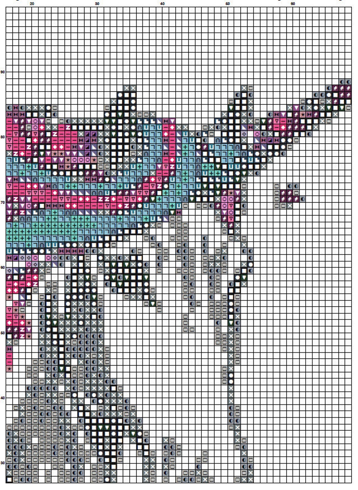 Unicorn Cross Stitch Pattern 5 Instant PDF Download Baby | Etsy