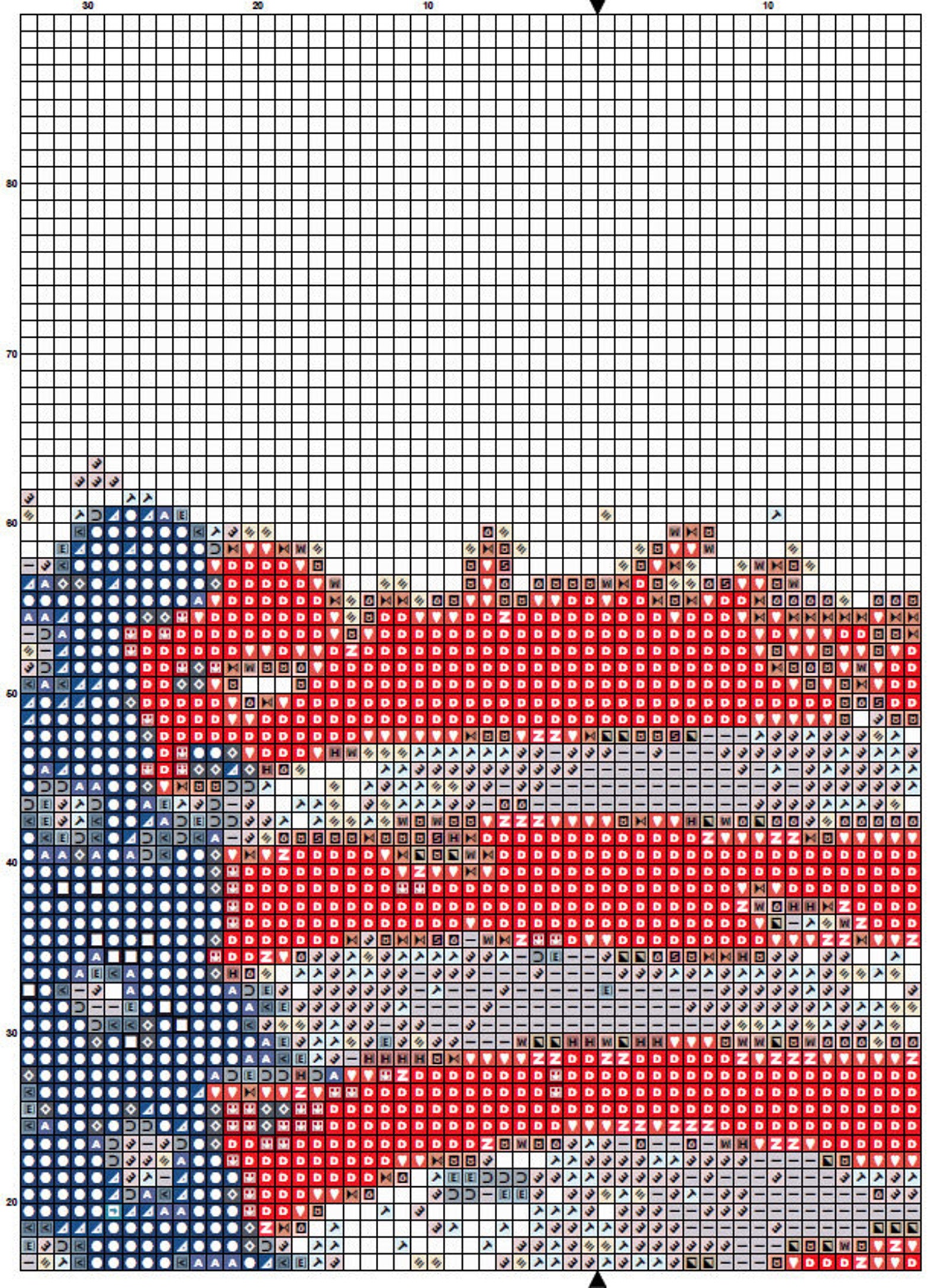 American Flag Cross Stitch Pattern 1 Instant PDF Download - Etsy