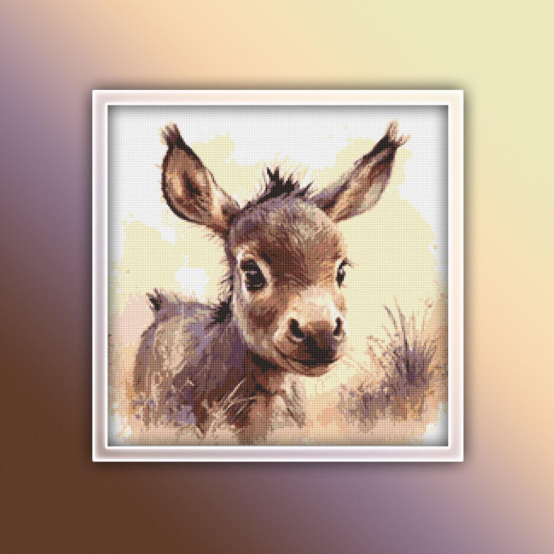 Baby Donkey Cross Stitch Pattern 4 Instant Download Instant PDF ...