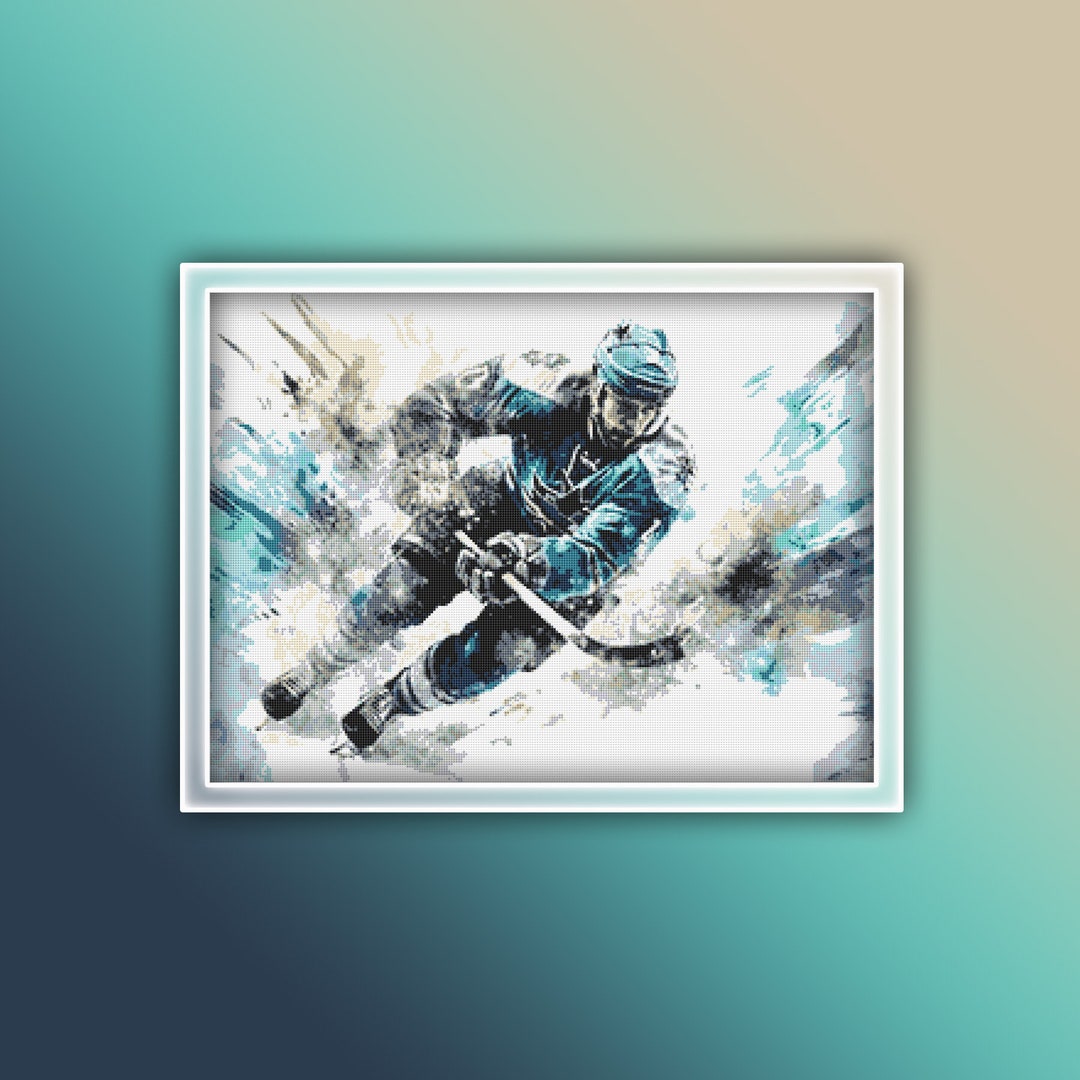 Ice Hockey Cross Stitch Pattern 4 Instant PDF Download - Sport ...