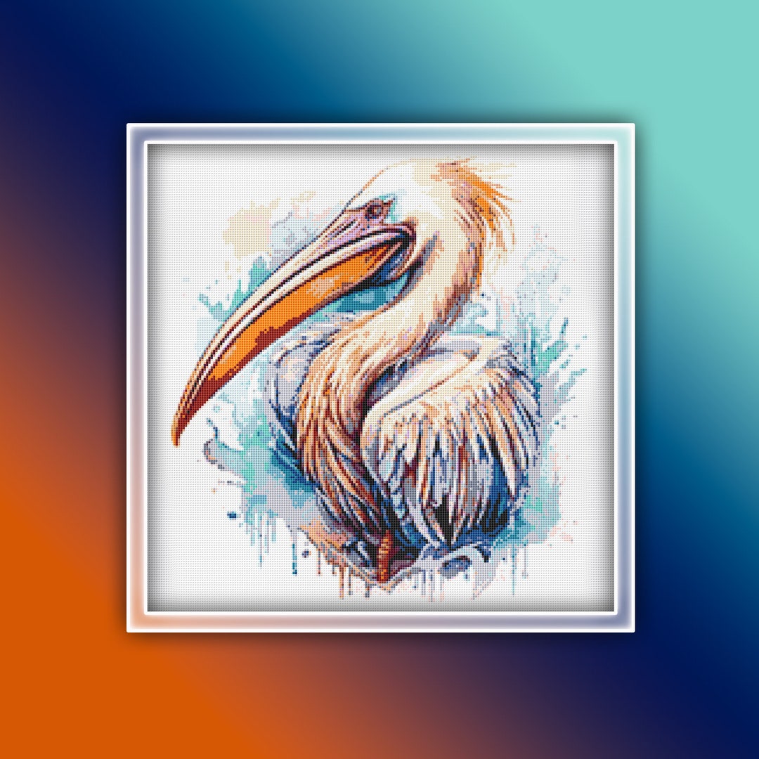 Pelican Cross Stitch Pattern 2 Instant PDF Download - Pelican ...