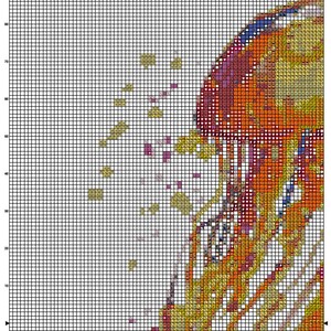 Jellyfish Cross Stitch Pattern 4 Instant PDF Download Sea - Etsy